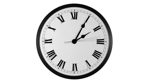 Clock Strikes 12 Clipart Images