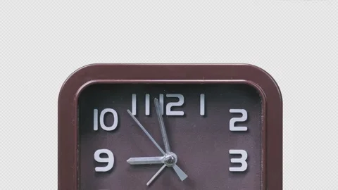 Clock Face of Analog Watch Show Time on ... | Stock Video | Pond5