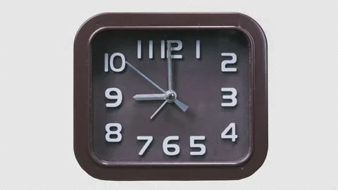 Clock Face of Analog Watch Show Time on ... | Stock Video | Pond5
