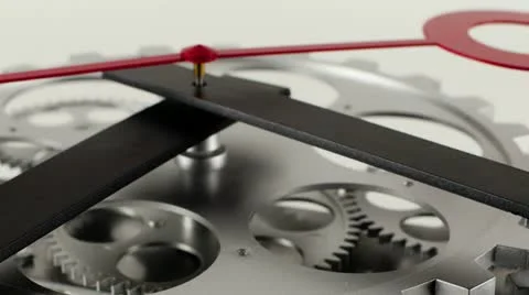 clock face with cogs and dials | Stock Video | Pond5