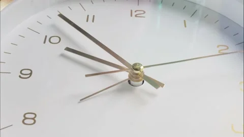 Clock face time lapse on white backgroun... | Stock Video | Pond5