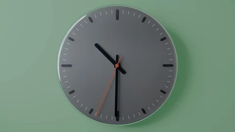 Clock Face Timelaplse full rotate Green ... | Stock Video | Pond5