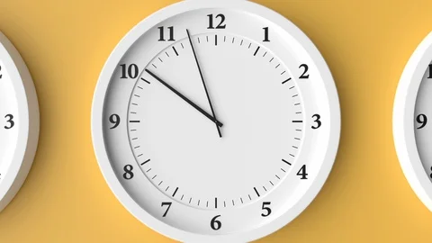 The clock is going very fast. Several wa... | Stock Video | Pond5