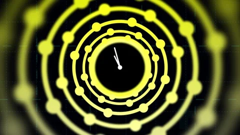 Clock icon animation with circle shape r... | Stock Video | Pond5