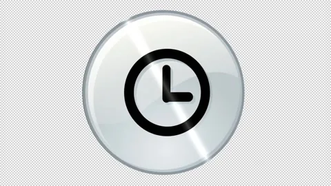 Clock logo animation in alpha channel (t... | Stock Video | Pond5