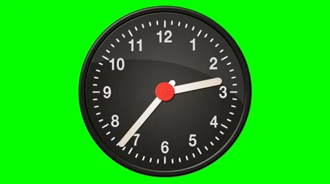 Clock Making a Full 24 Hours Cycle on a ... | Stock Video | Pond5