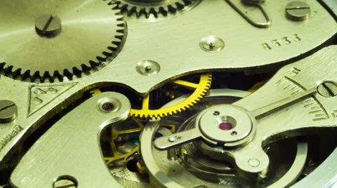 Clock Mechanism Stock Footage ~ Royalty Free Stock Videos | Pond5