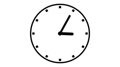 Clock with moving arrows on white backgr... | Stock Video | Pond5