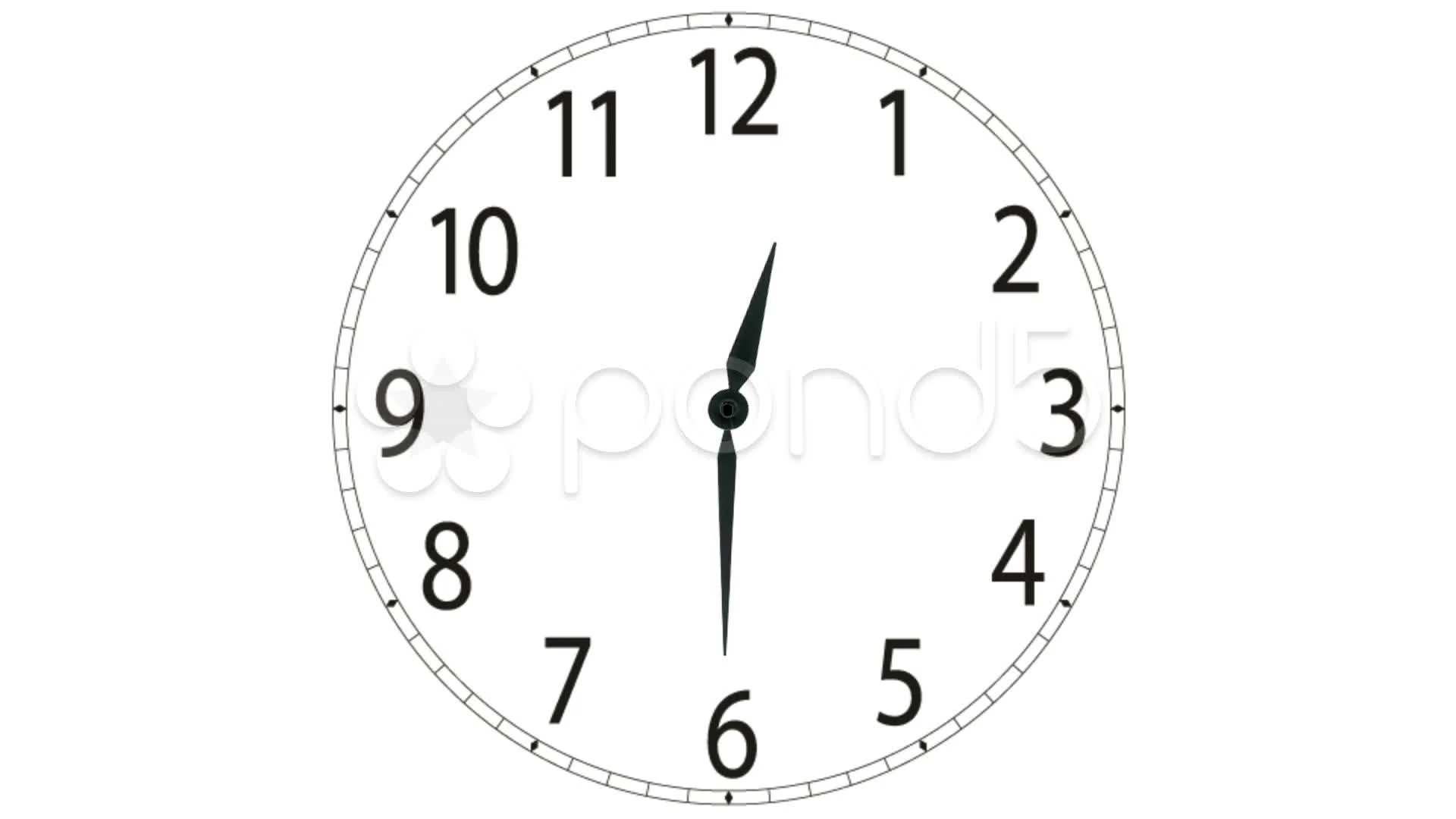 Clock Face With Movable Hands Modern Clock Face Hi Res Stock