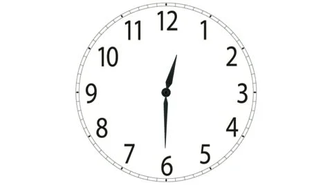 Clock moving the hands 12 hours timelaps... | Stock Video | Pond5