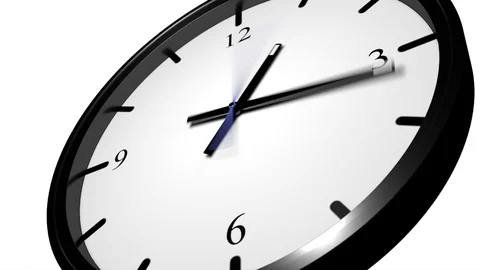 Clock in time-lapse sequence isolated on... | Stock Video | Pond5