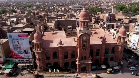 Clock Tower, Multan, locally known as Gh... | Stock Video | Pond5