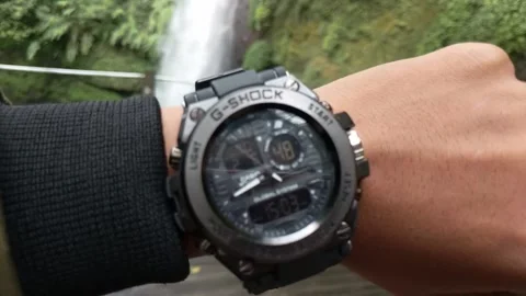 a clock viewing scene with a beautiful w... | Stock Video | Pond5