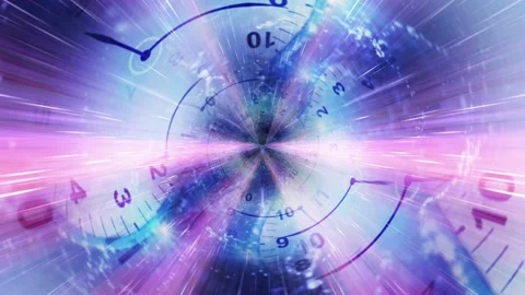 Clocks Tunnel Animation, Rendering, Time... | Stock Video | Pond5
