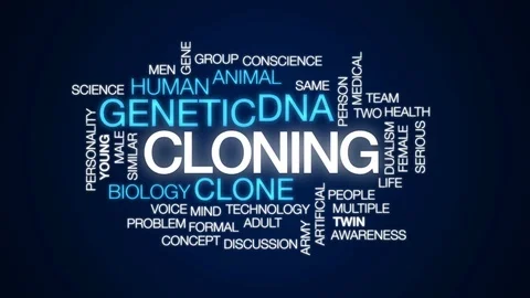 Cloning animated word cloud, text design... | Stock Video | Pond5