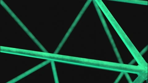 Close-up of 3d lines in geometric design... | Stock Video | Pond5