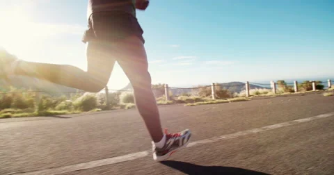 Close-up of african running feet on moun... | Stock Video | Pond5