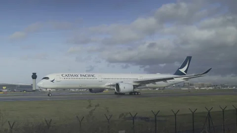 Close Up Airbus A350 Airplane Take Off, ... | Stock Video | Pond5