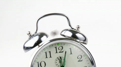 Close-up of an alarm clock going off foo... | Stock Video | Pond5