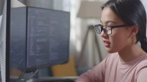 Programmer Girl Stock Footage ~ Royalty Free Stock Videos | Pond5