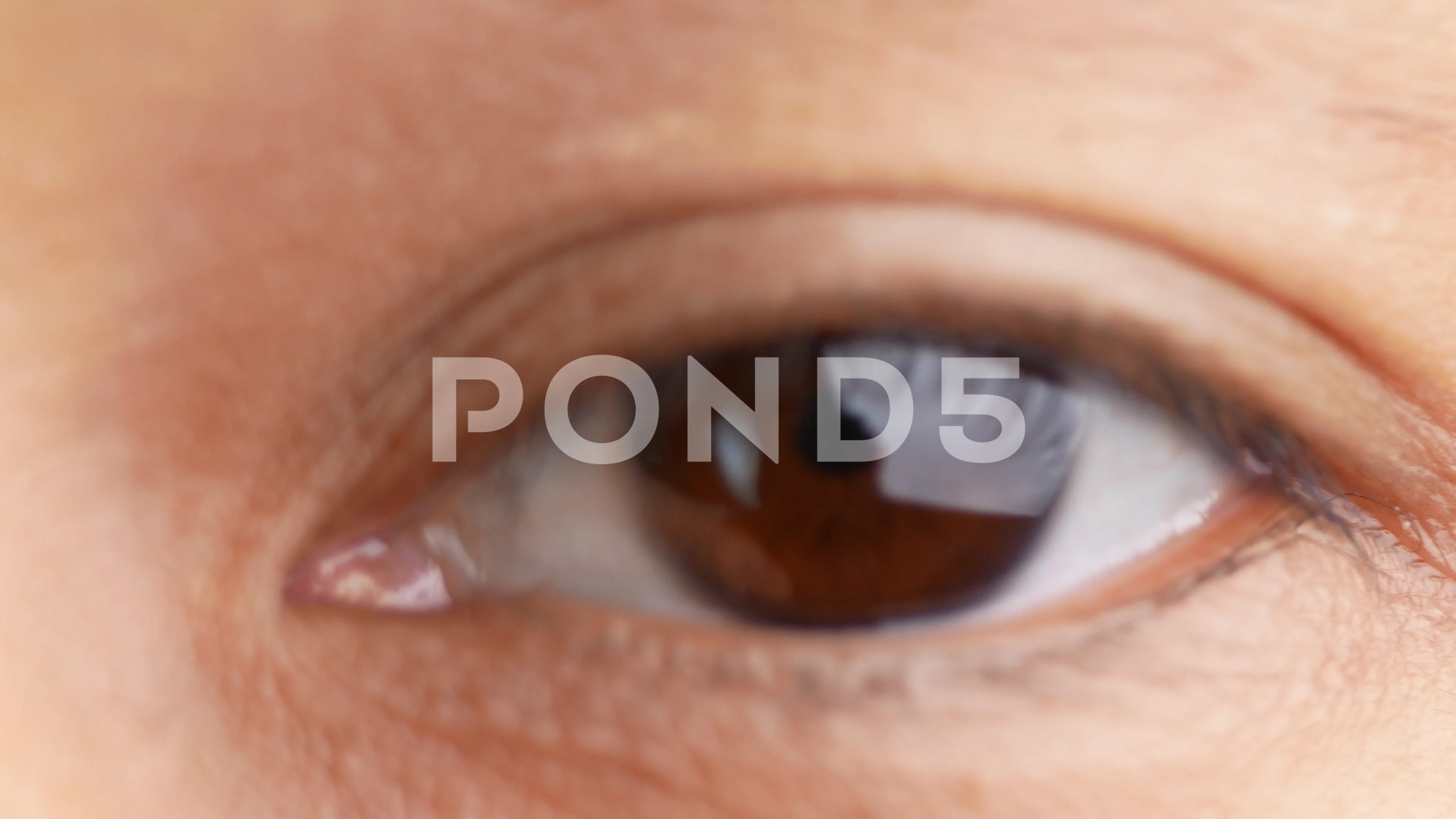 Blinking Eyes Close Up