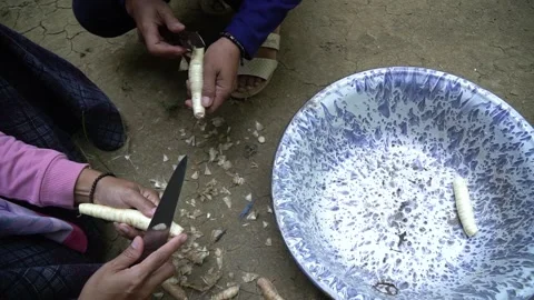 Close up of Asian woman's hand manually ... | Stock Video | Pond5