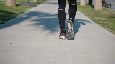 Close up athlete legs on running track s... | Stock Video | Pond5