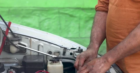 Close-up of an auto mechanic's hands rep... | Stock Video | Pond5