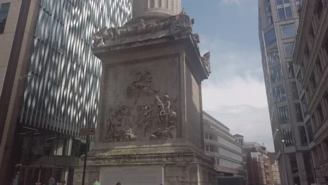 Close-up of the base of the Monument to ... | Stock Video | Pond5