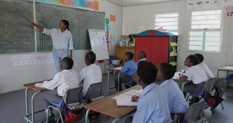 Close-up. Black African female teacher s... | Stock Video | Pond5