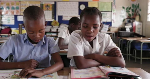 Close-up. Black African school children ... | Stock Video | Pond5