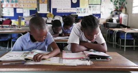 Close-up. Black African school children ... | Stock Video | Pond5