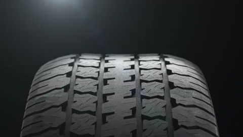 Close up on a black car tire in motion. ... | Stock Video | Pond5