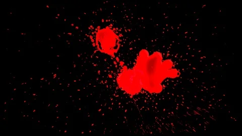 Close-up Blood splash. Slow motion. 60 ... | Stock Video | Pond5