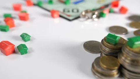 Close up of a board game of a dropped se... | Stock Video | Pond5