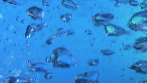 Close-up of boiling fresh water with blu... | Stock Video | Pond5