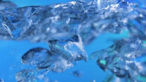 Close-up of boiling fresh water with blu... | Stock Video | Pond5