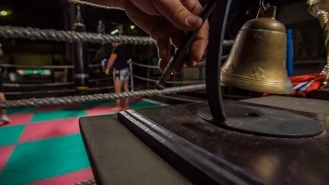 Close up Boxer Bell After Being Ring to ... | Stock Video | Pond5