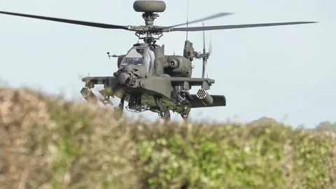 Close-up of British army Boeing Apache A... | Stock Video | Pond5