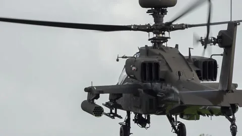 Close-up of British army Boeing Apache A... | Stock Video | Pond5