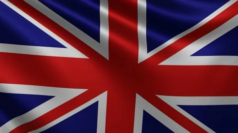 Close-up of the British flag waving in t... | Stock Video | Pond5