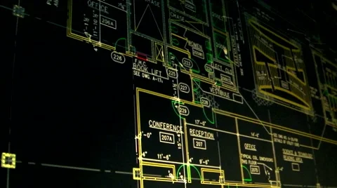 Close up of CAD construction design on s... | Stock Video | Pond5