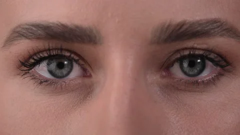 Close up of a Caucasian woman's eyes, cl... | Stock Video | Pond5