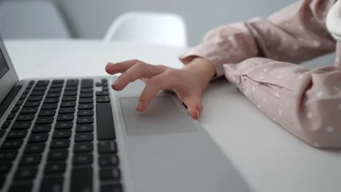 Child Using Touchpad Stock Video Footage | Royalty Free Child Using ...