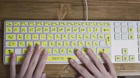 Close-up of a computer keyboard with bra... | Stock Video | Pond5