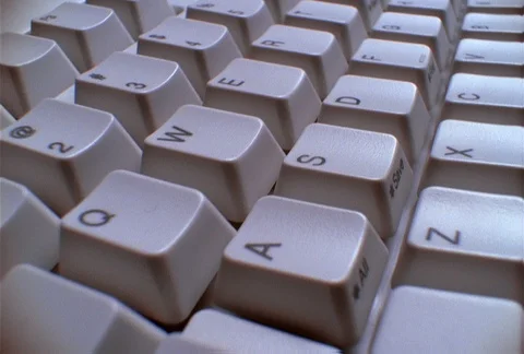 Close-up of computer keyboard | Stock Video | Pond5