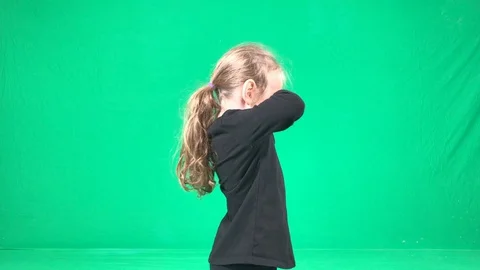 UP CLOSE CRYING LITTLE GIRL SIDE VIEW GR... | Stock Video | Pond5