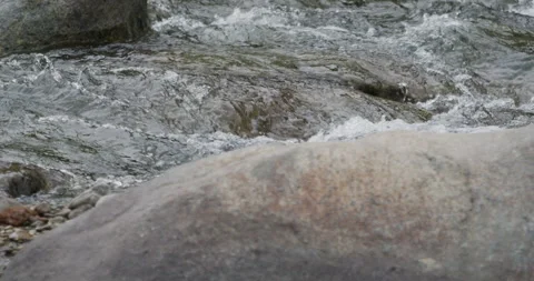 Close up detail of river water current f... | Stock Video | Pond5