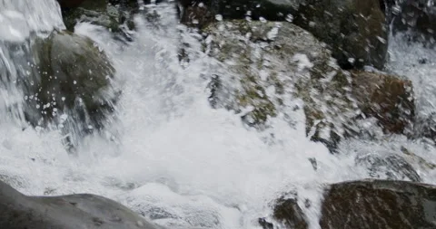 Close up detail of river water current f... | Stock Video | Pond5