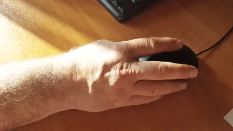 Hand Clicking Mouse Stock Footage ~ Royalty Free Stock Videos | Pond5